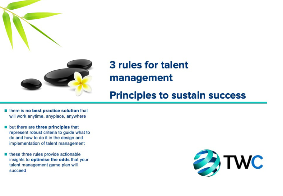 3 Rules For Talent Management - Talent World Consulting