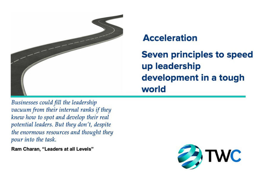 Acceleration Leadership Development - Talent World Consulting